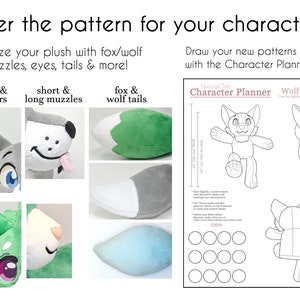 Plush Sewing Pattern PDF Furry Anthro Floppy 20in Plushie - DIY Ebook ...