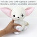 Plush Sewing Pattern PDF Fennec Fox Stuffed Animal - Furry Anthro ...
