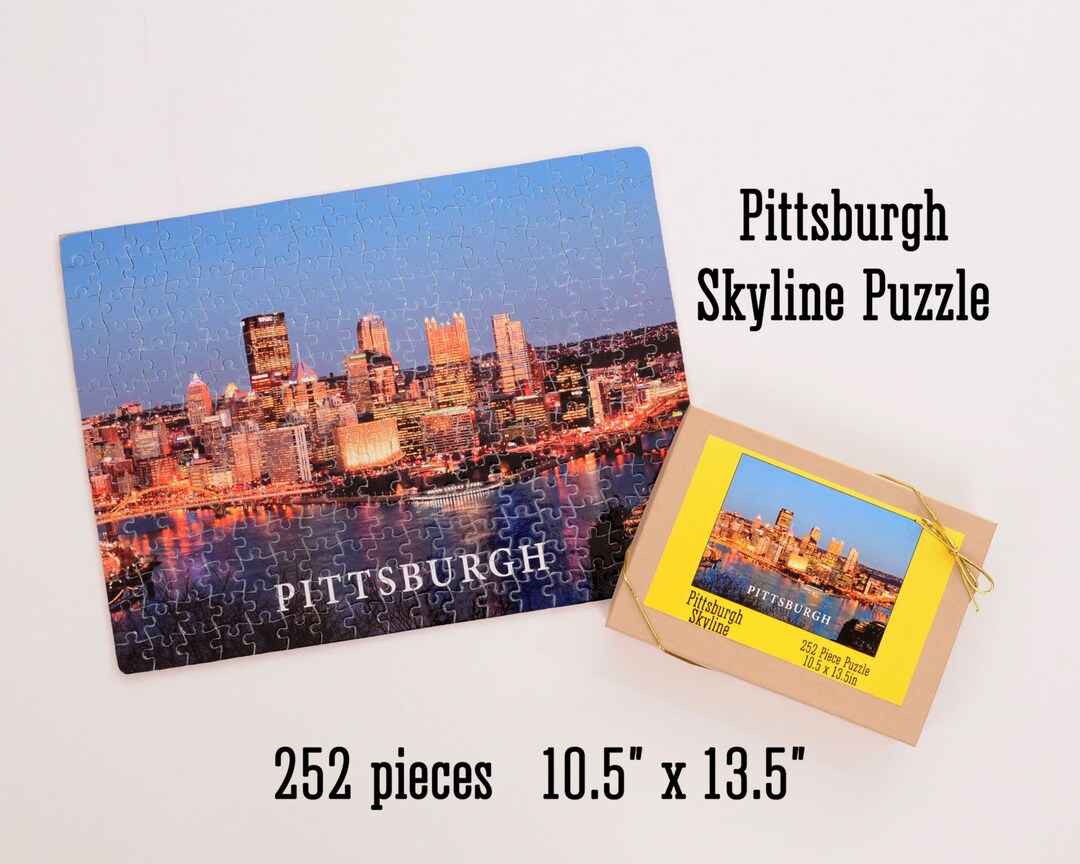 Pittsburgh Skyline Puzzle - 252 Pieces - Etsy