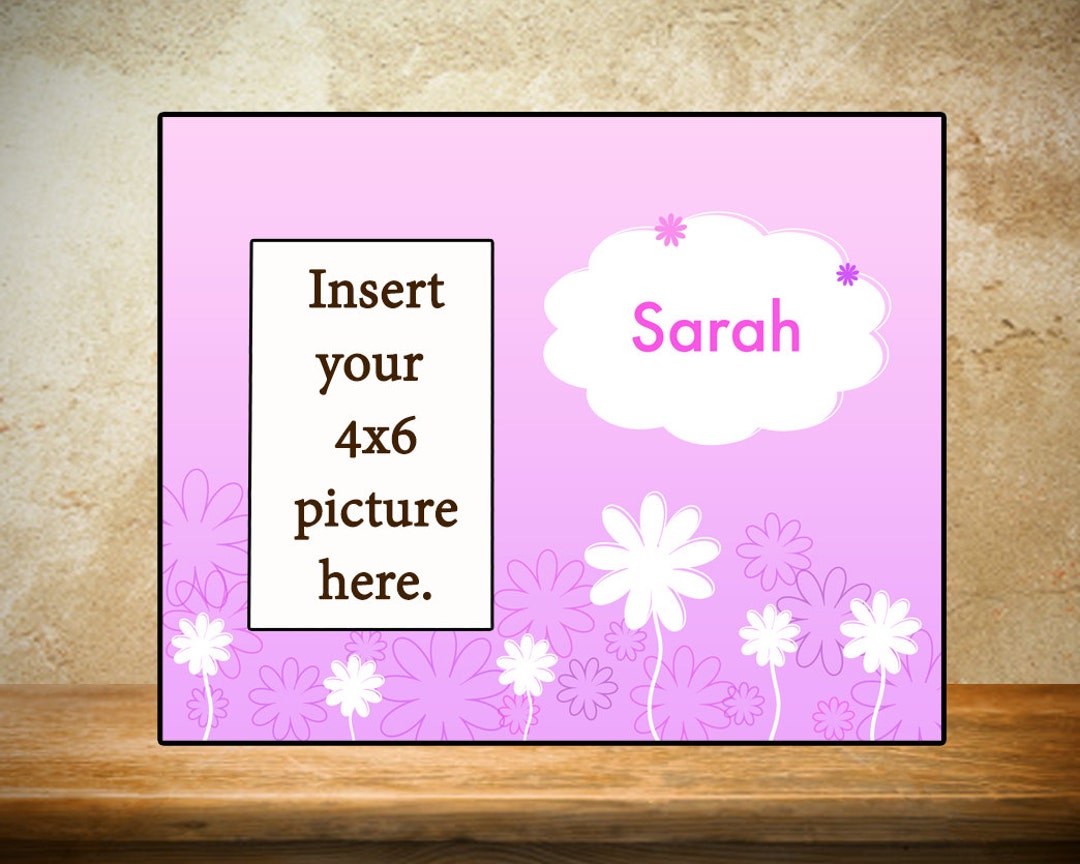 Personalized Baby Frame/birth Frame - Purple Theme - Etsy