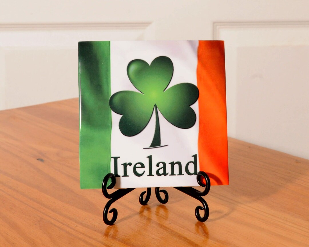 Ireland/irish Decorative Tile With Stand - Etsy