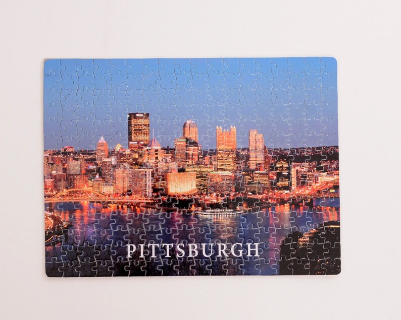 Pittsburgh Skyline Puzzle - 252 Pieces - Etsy