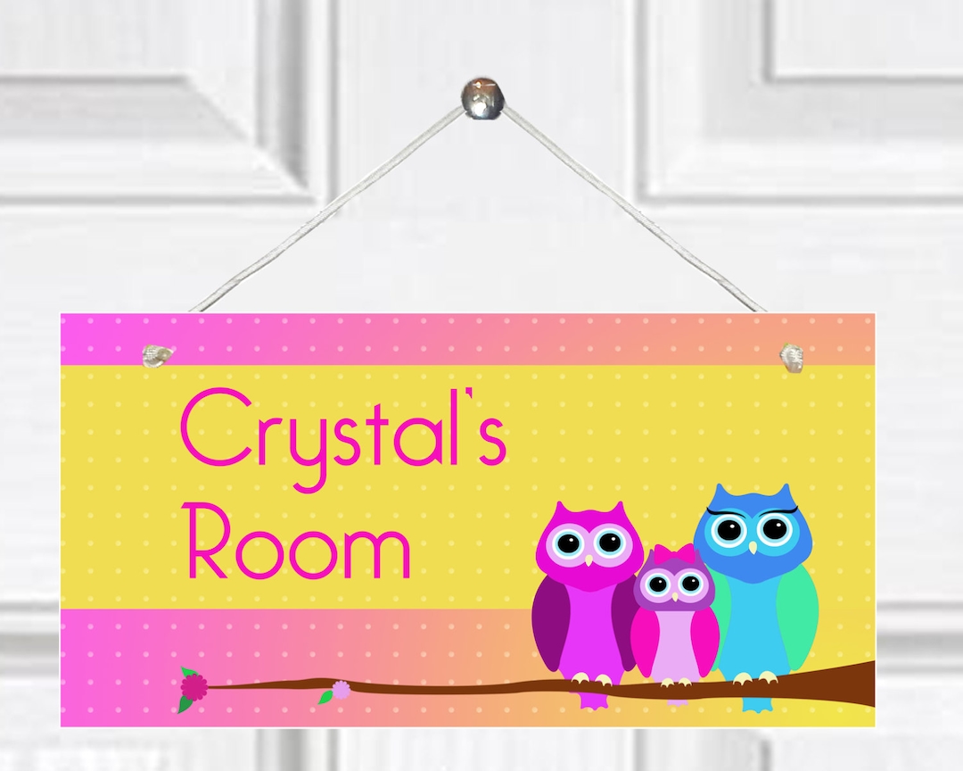 Personalized Child's Door Sign - Look Whooos Here Theme/owl Theme - Etsy