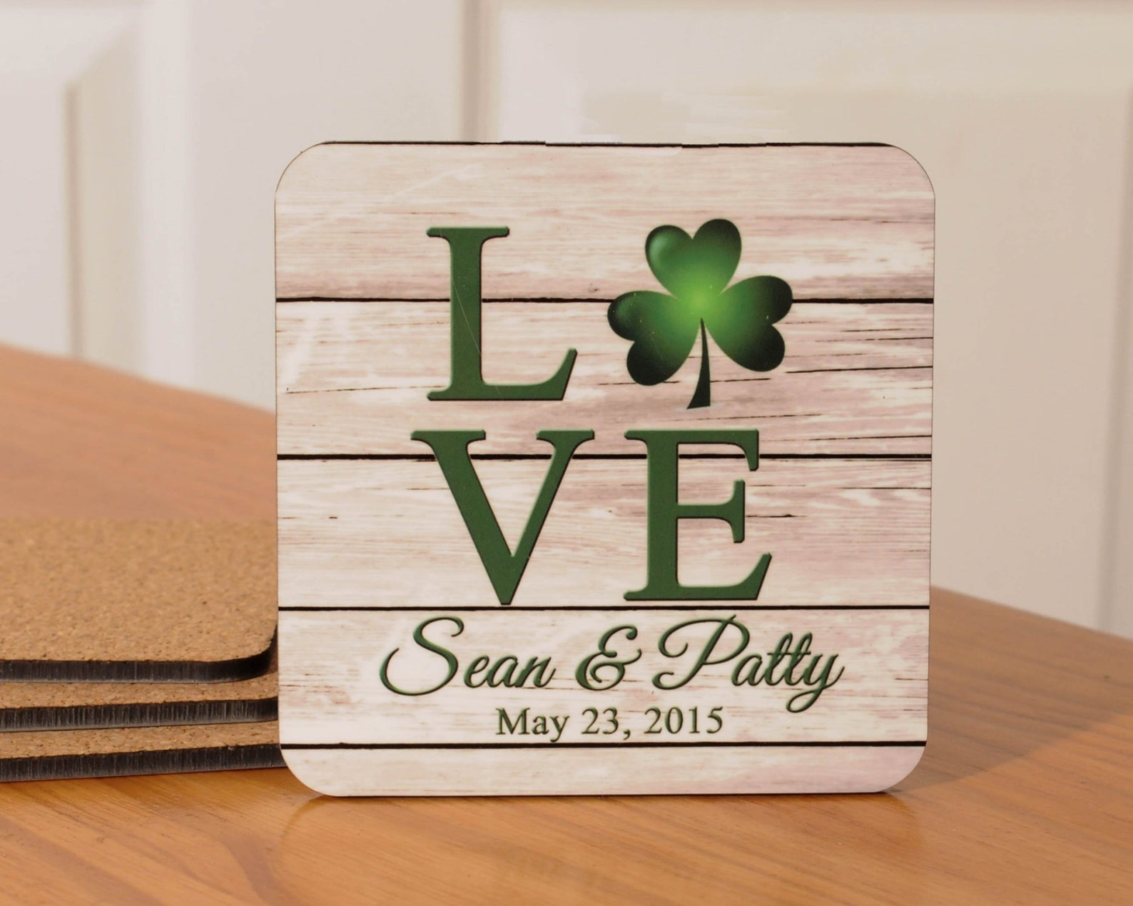 Personalized Irish Love Coasters Set of 4 - Etsy