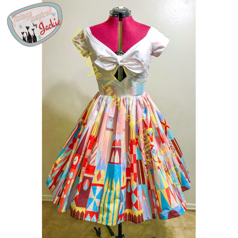 Keyhole Clock Face fabric Dress | Etsy