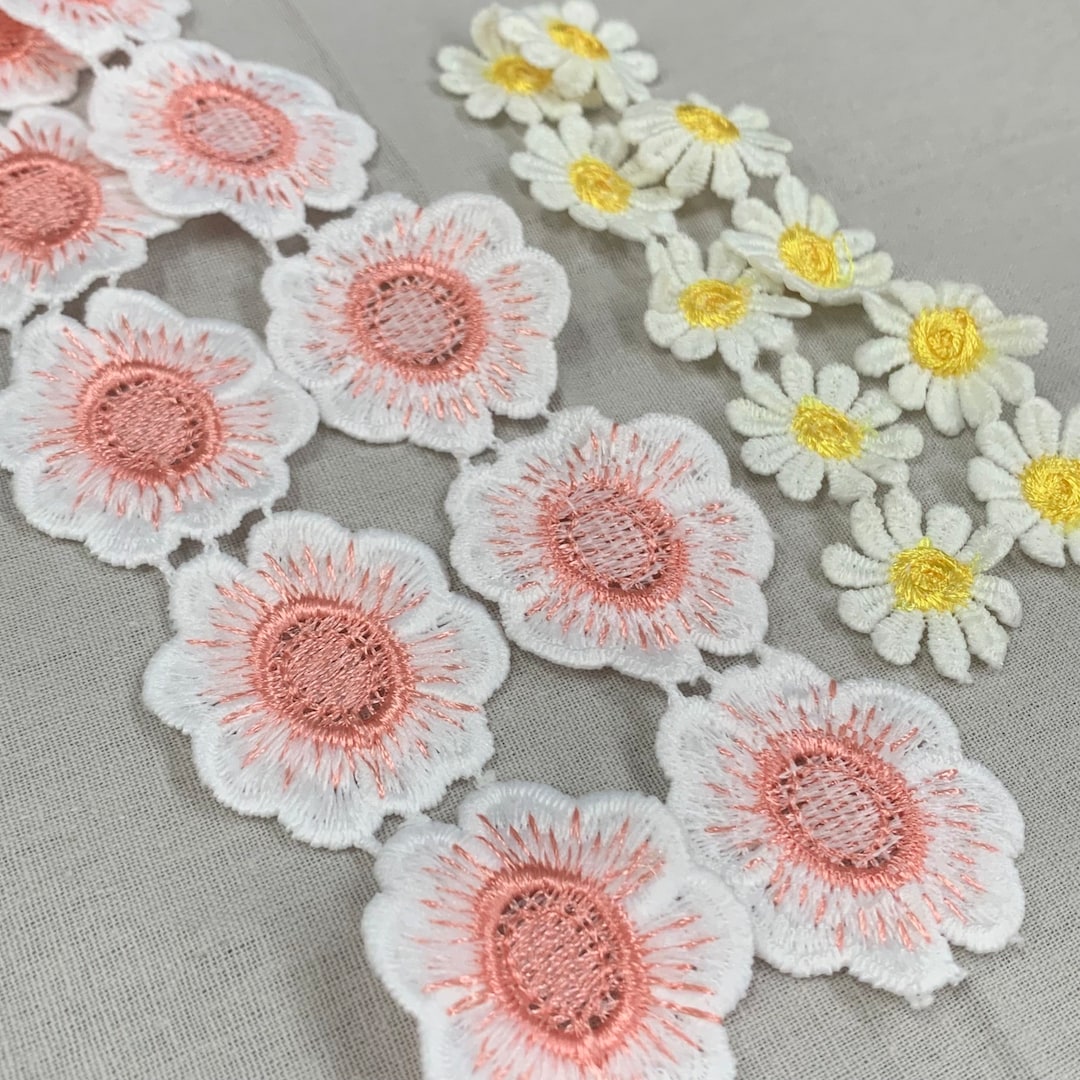 Set of 10 Pink Daisy Flower Patch,daisy Patches,flower Embroidery Iron ...