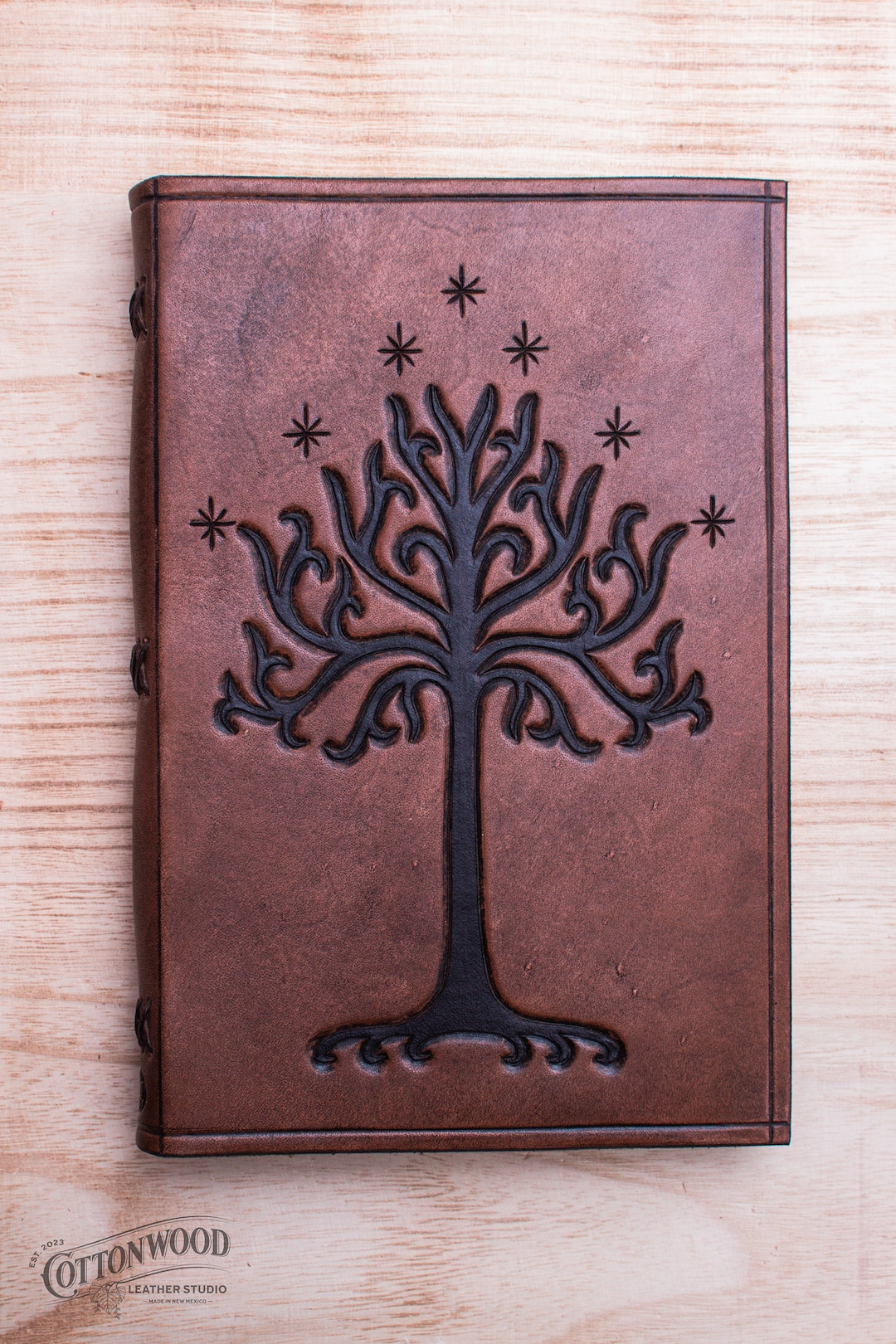 Tree of Gondor LOTR Hand Tooled Leather Journal - Etsy