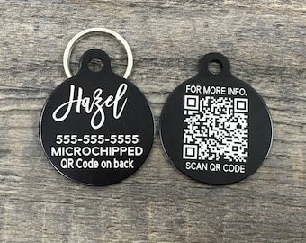 Scannable QR Code ID Tag for Cats & Dogs Powered by Pethub - Etsy