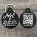 QR Code Id Dog Tag, Scannable Id Tag, QR CODE Pet Tag, Engraved Dog ...