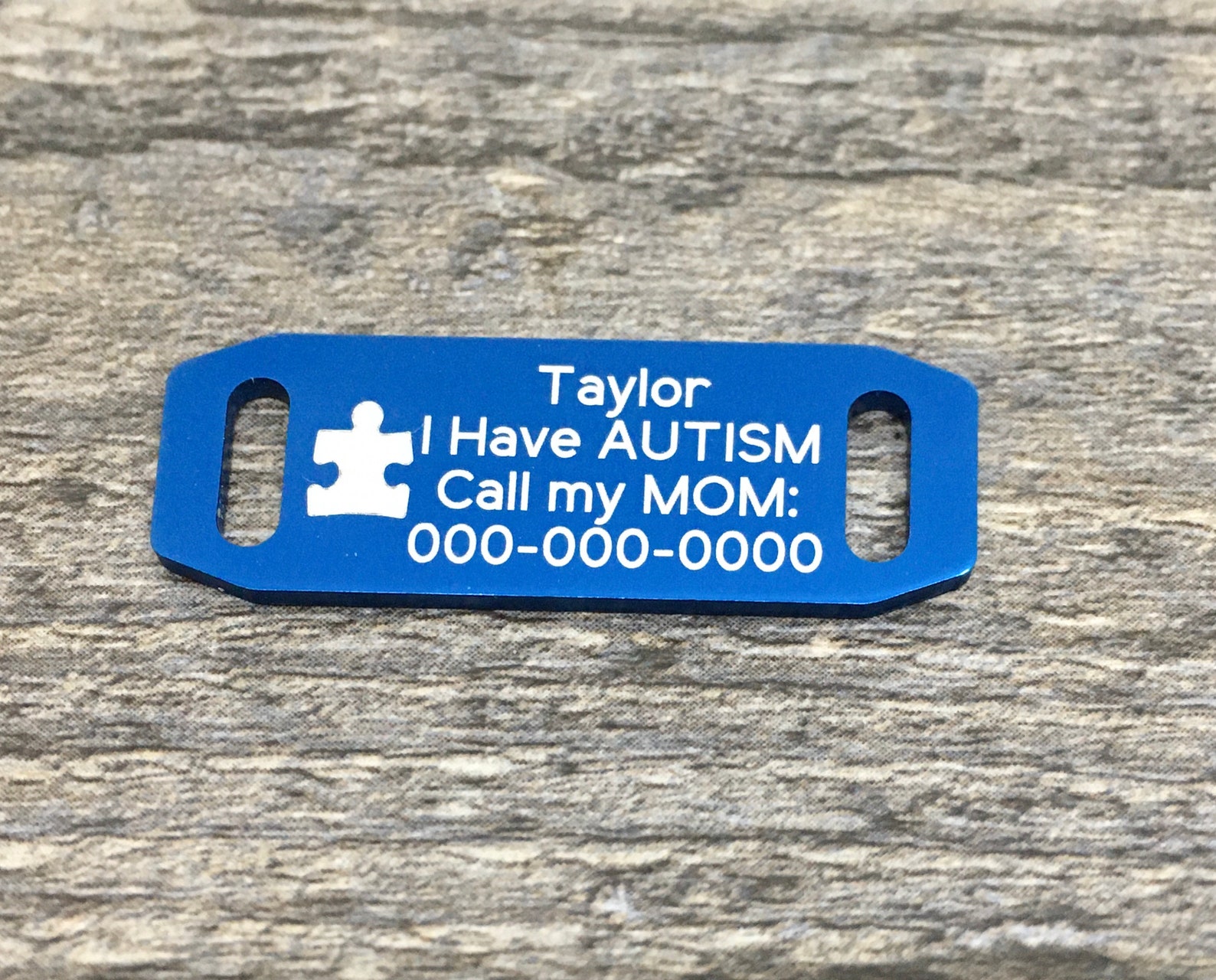 Autistic Medical Tag, Shoe Tags, in Case of Emergency, Special Needs Id ...