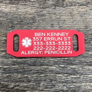 Medical Id Tag, Shoe Tags, in Case of Emergency, Special Needs Id Tags ...