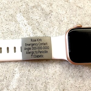 Medical Alert Watch Band, Medical Id Tag, Medical Alert Bracelet ...