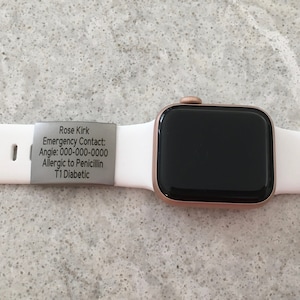 Medical Alert Watch Band, Medical Id Tag, Medical Alert Bracelet ...