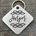 Dog Tags for Dogs Pet Id Tag Custom Engraved Pet Tag Square - Etsy