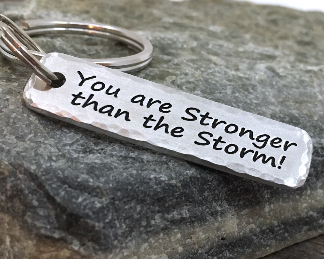 Inspirational Gift, Motivational Keyring, Quote Keychain, Keyring With ...