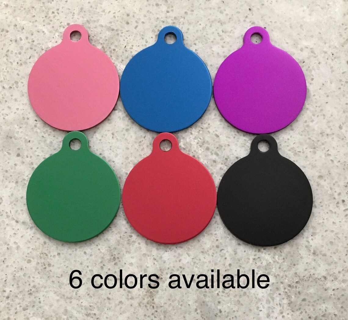 Pet Id Tags, Dog Tags for Dogs, Custom Engraved Tag, Personalized ...