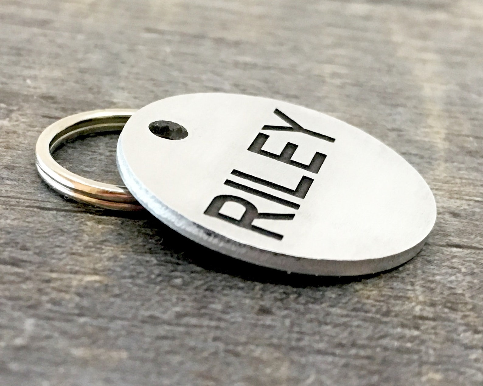 Dog Tags for Dogs Custom Engraved Pet Tag Simple Name Pet - Etsy