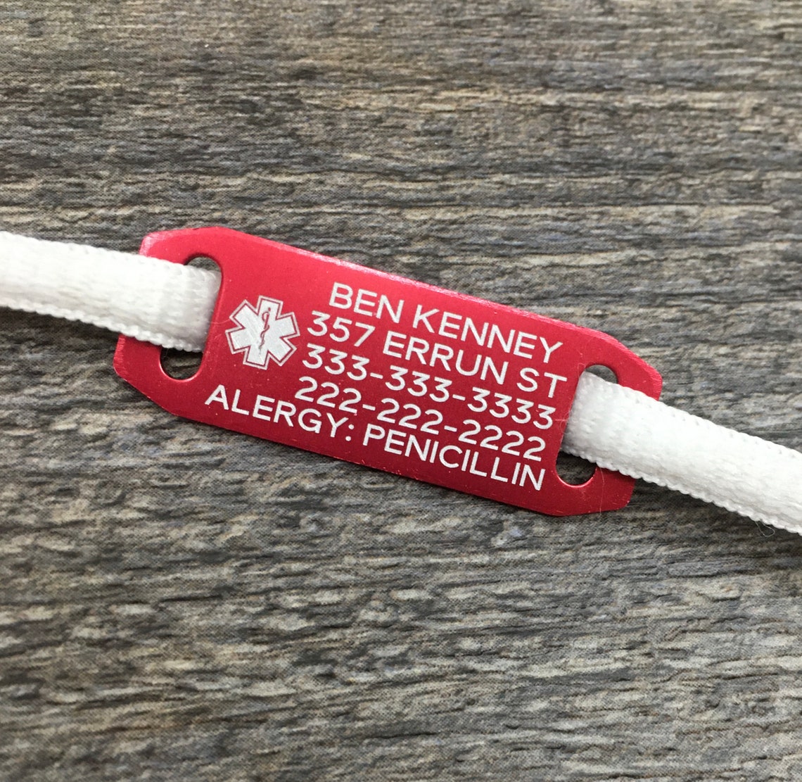 Medical Id Tag, Shoe Tags, in Case of Emergency, Special Needs Id Tags ...