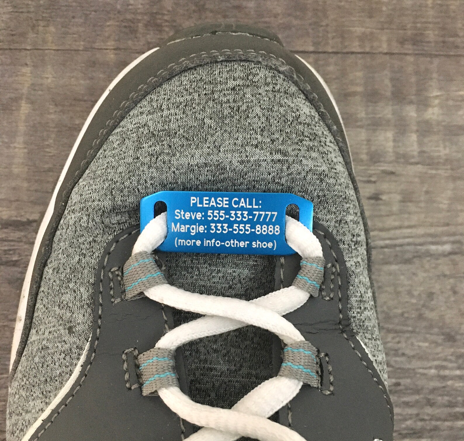 Medical Id Tag, Shoe Tags Custom, Autistic Medical Id, Autism, in Case ...