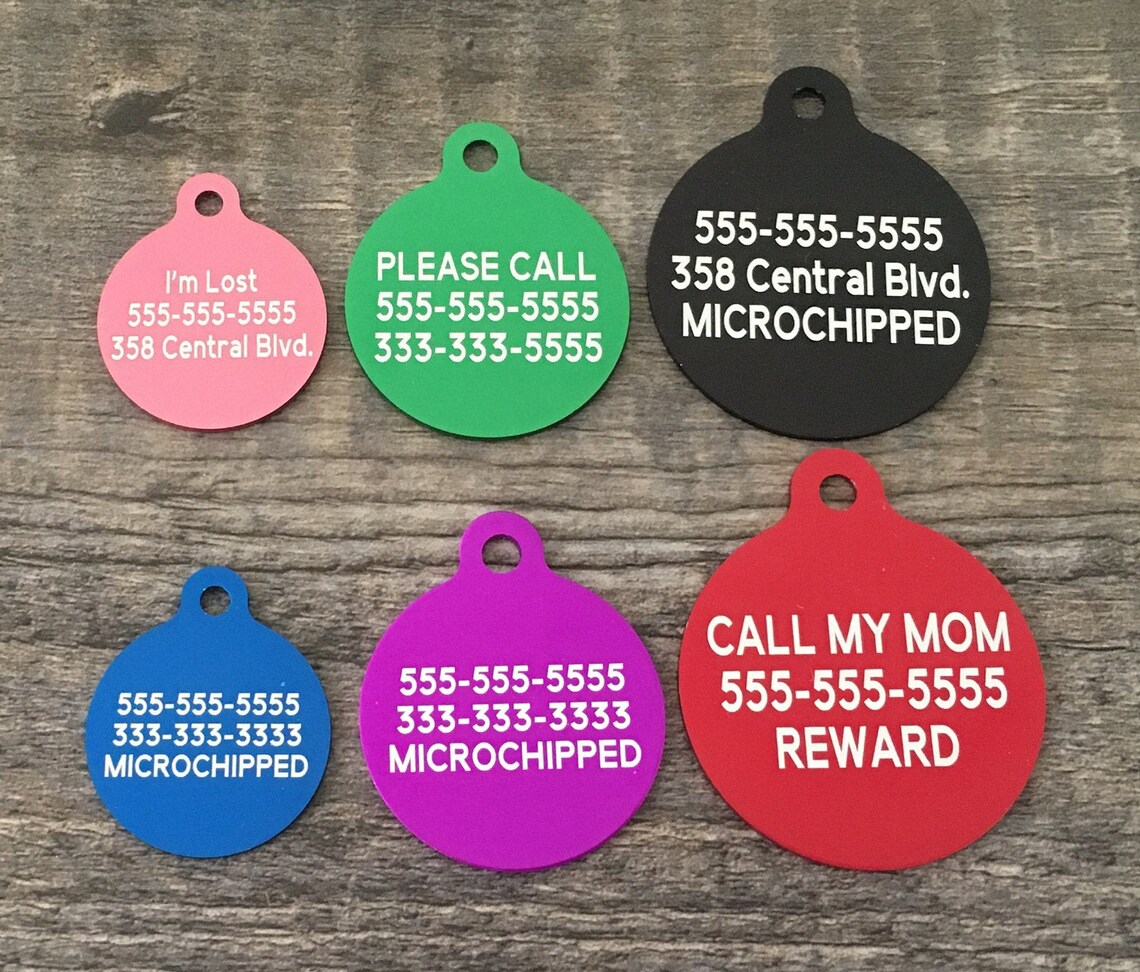 Engraved Pet Tags Pet Id Tags Dog Tags for Dogs Gator Pet | Etsy