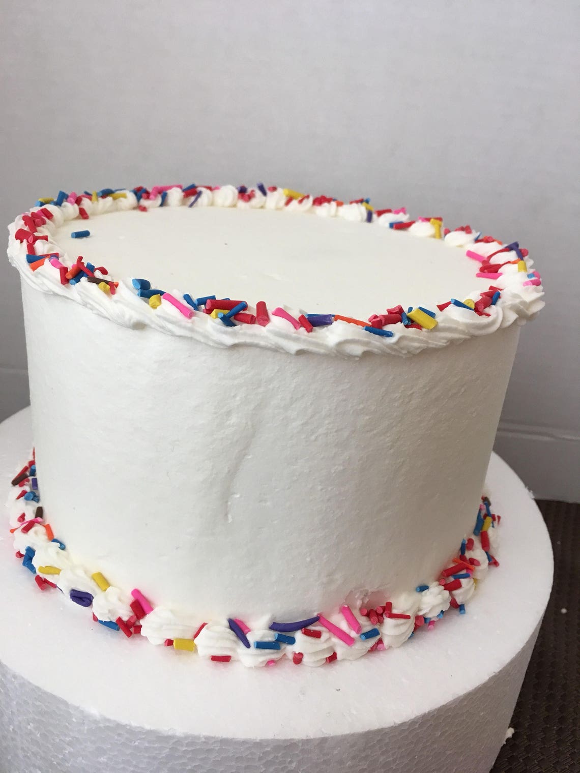 Sprinkle Fake Cakes. White Cake Fake. | Etsy