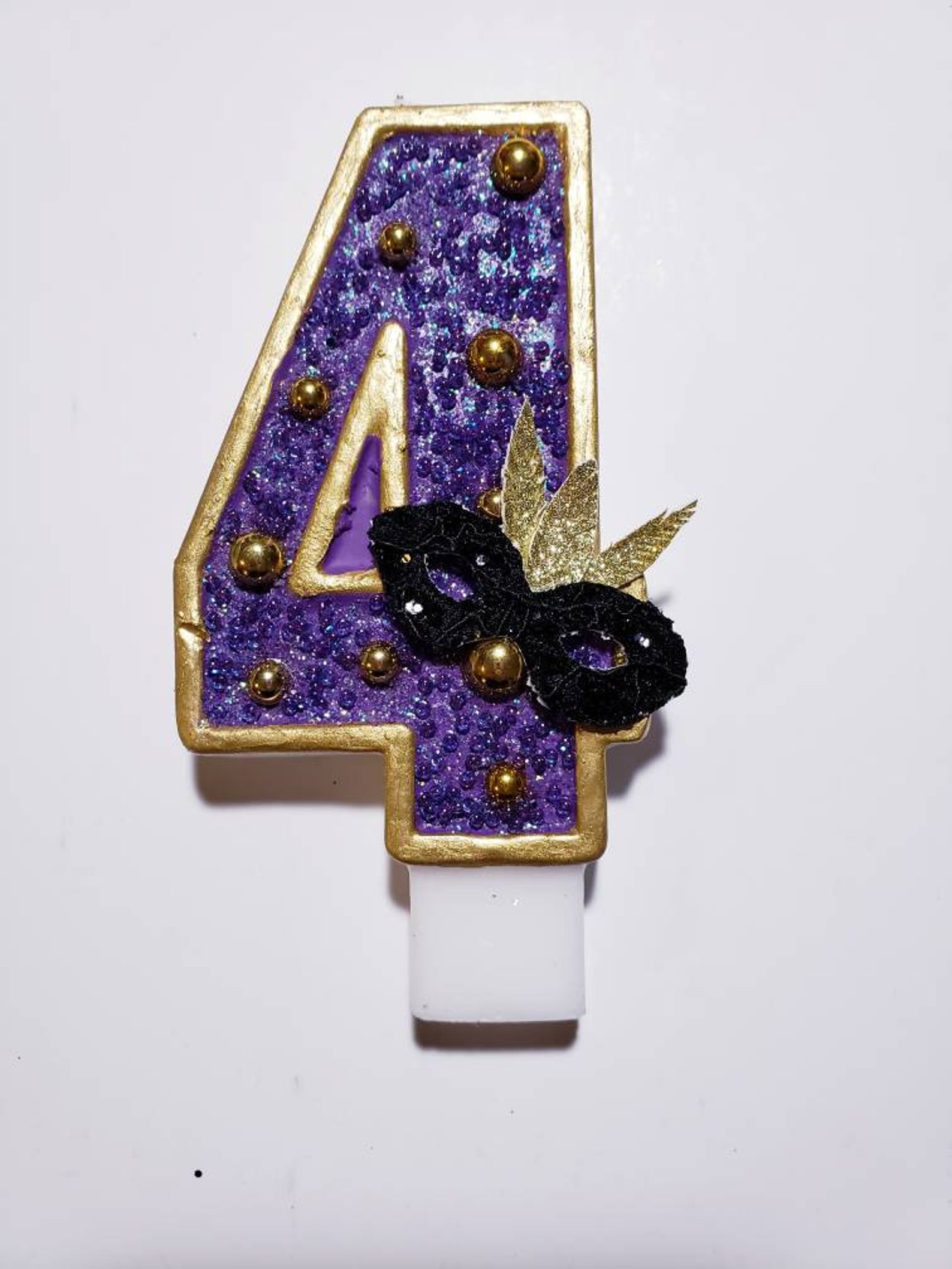Masquerade Number Birthday Candle: Party Decoration - Etsy