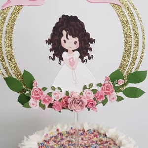 First Communion Cake Topper. Girl Comunion Party. Holy | Etsy
