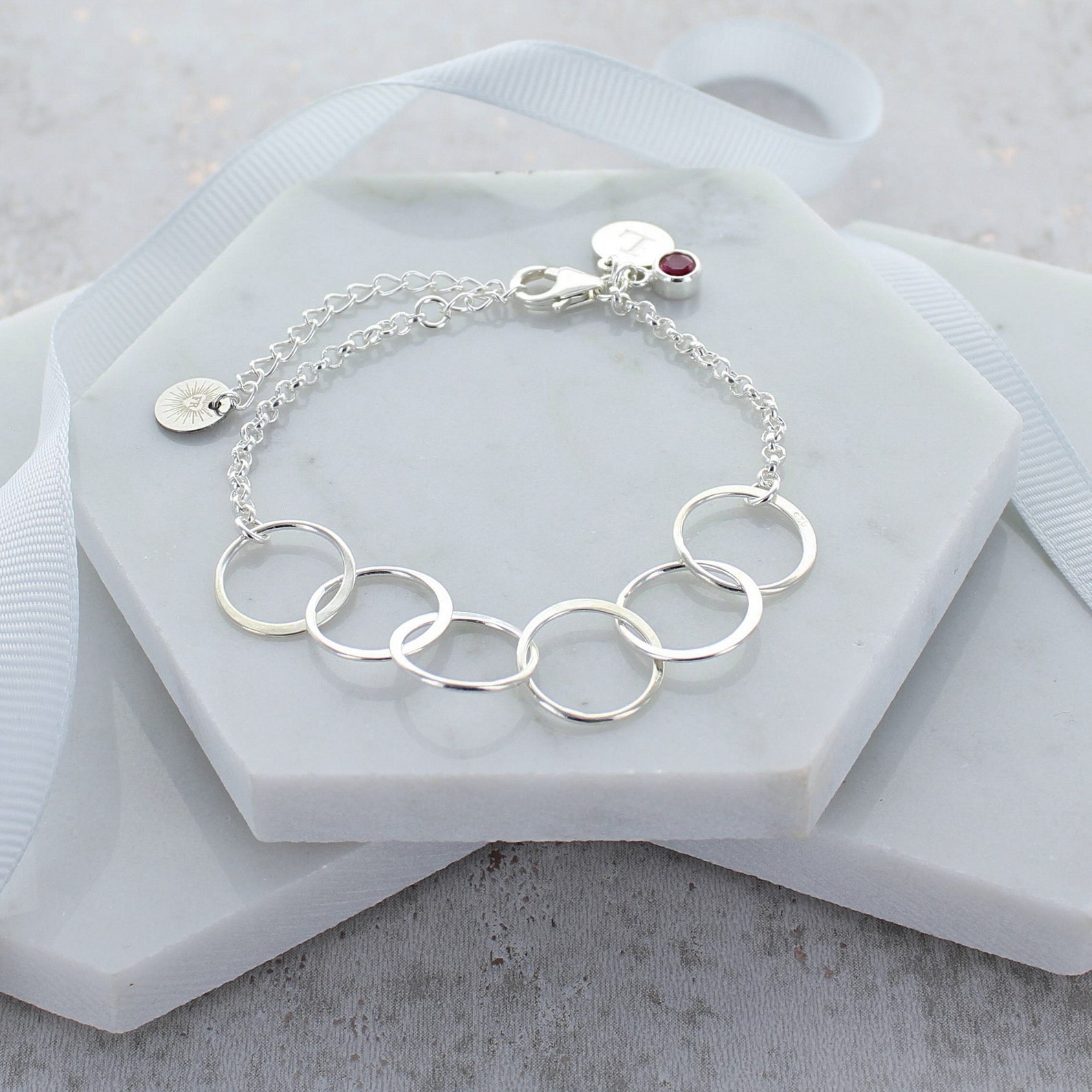 60th Birthday Personalised Infinity Link Bracelet - Etsy