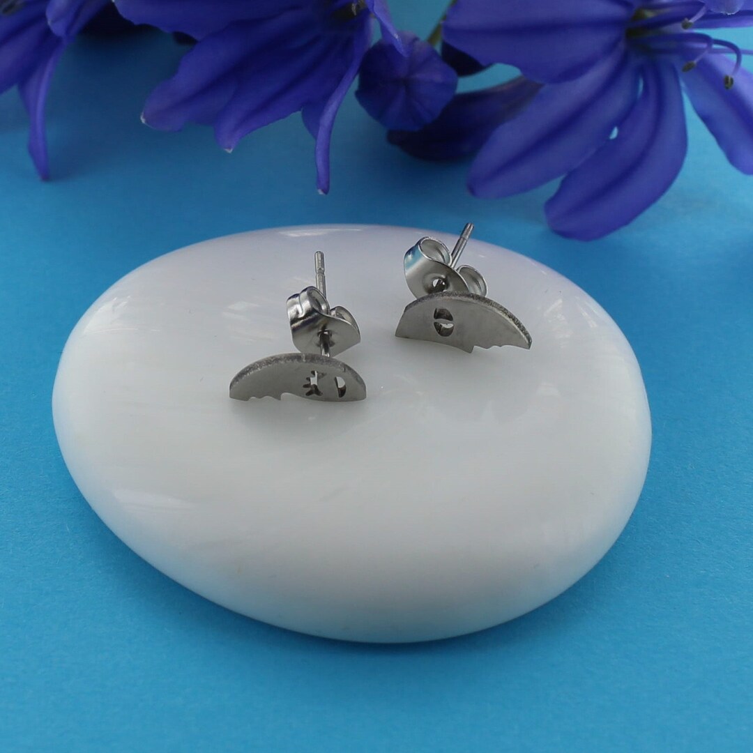 Half Face Mismatch Earrings - Etsy