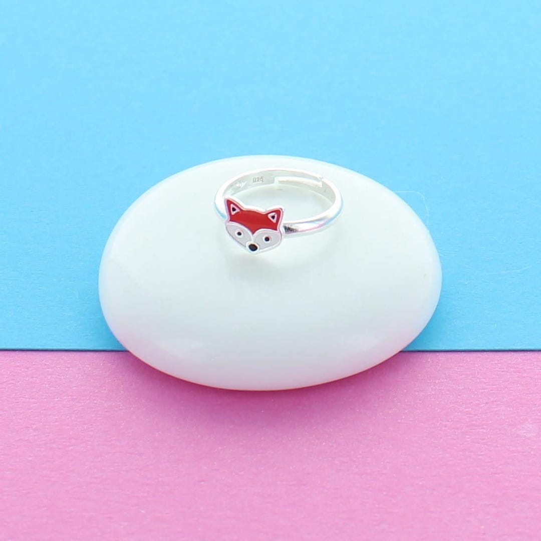 Kids Little Fox Head Ring - Etsy