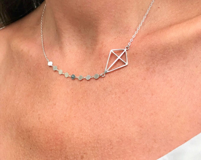 Silver Kite Necklace Wentworth Red String Kite Sterling Pendant - Etsy
