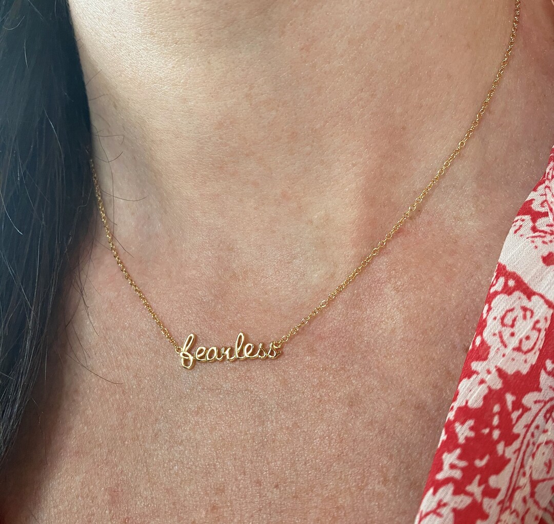 Fearless Necklace in Silver Only - Etsy
