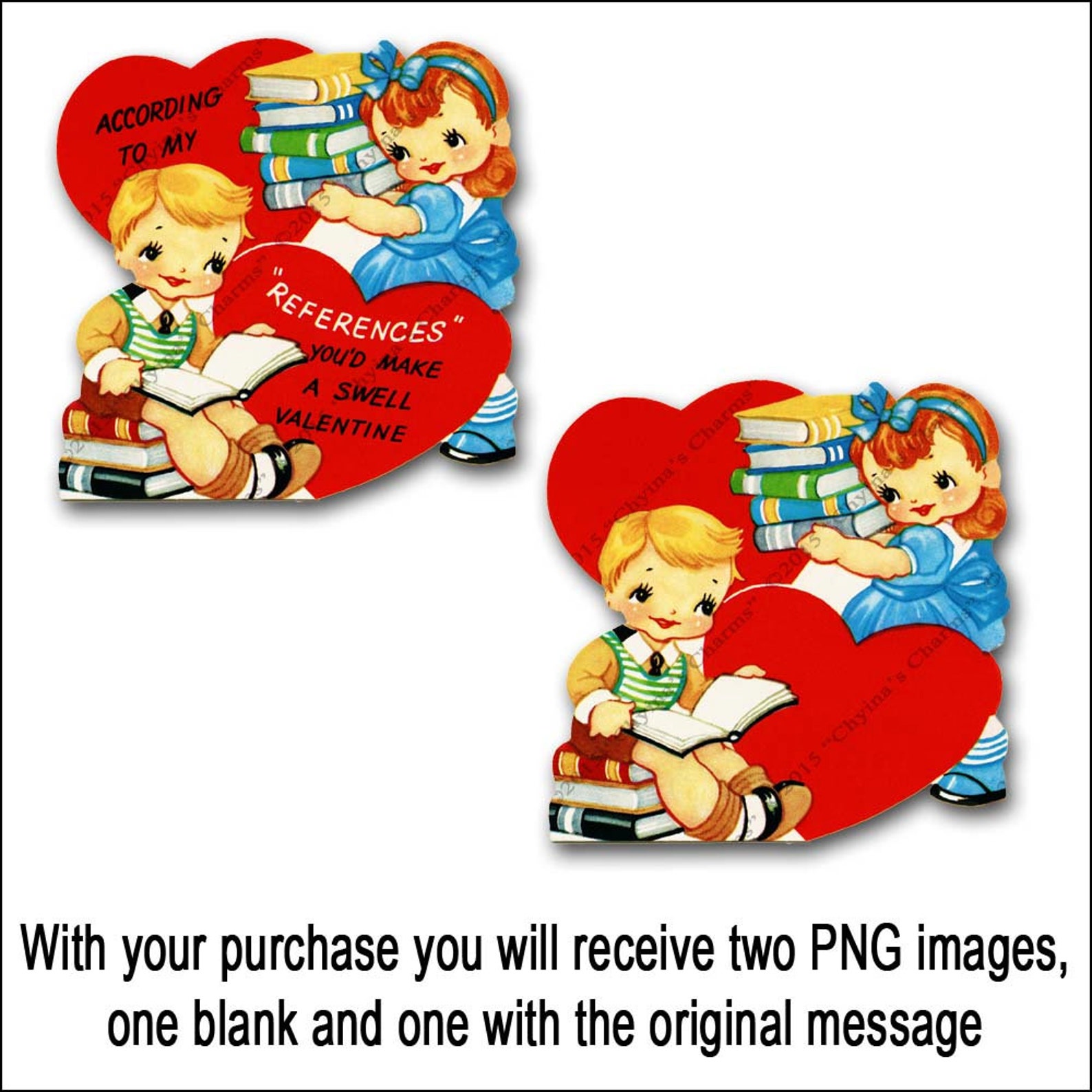 Vintage Children Valentines Card Victorian Printable Heart Child ...