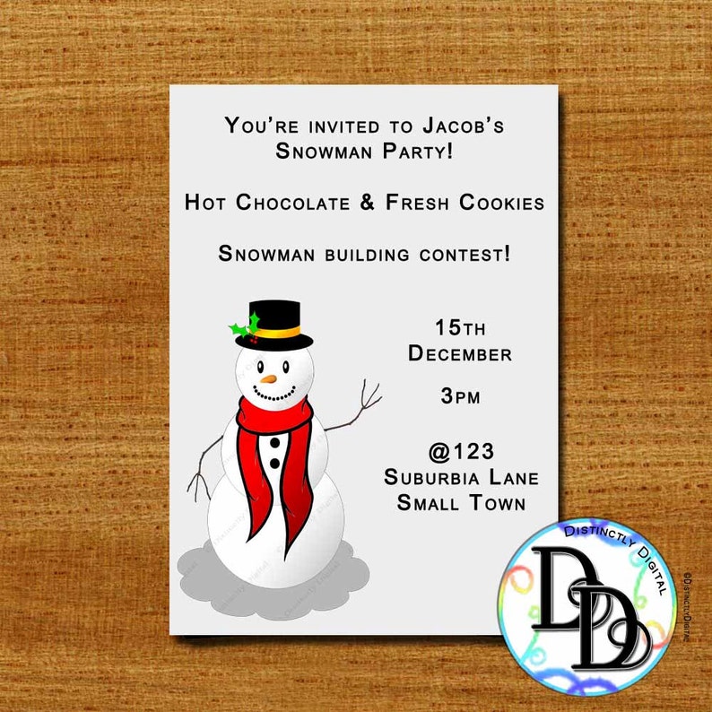 Snowman Clip Art Winter Party Decorations Christmas Scrapbooks Holiday ...