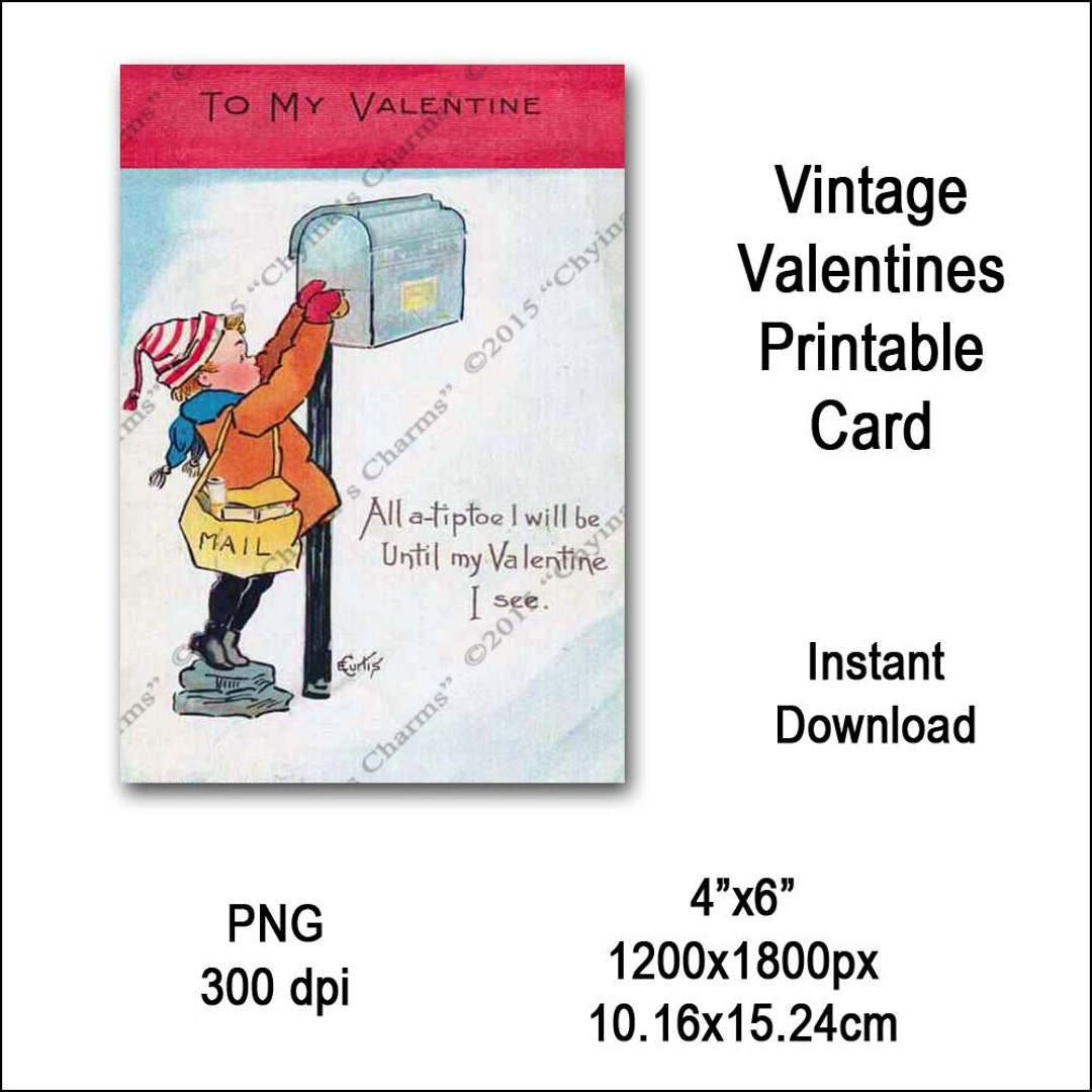 Child Valentine Card Clipart