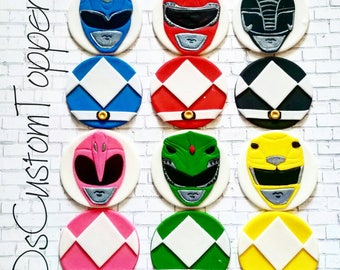Power rangers cake topper | Etsy