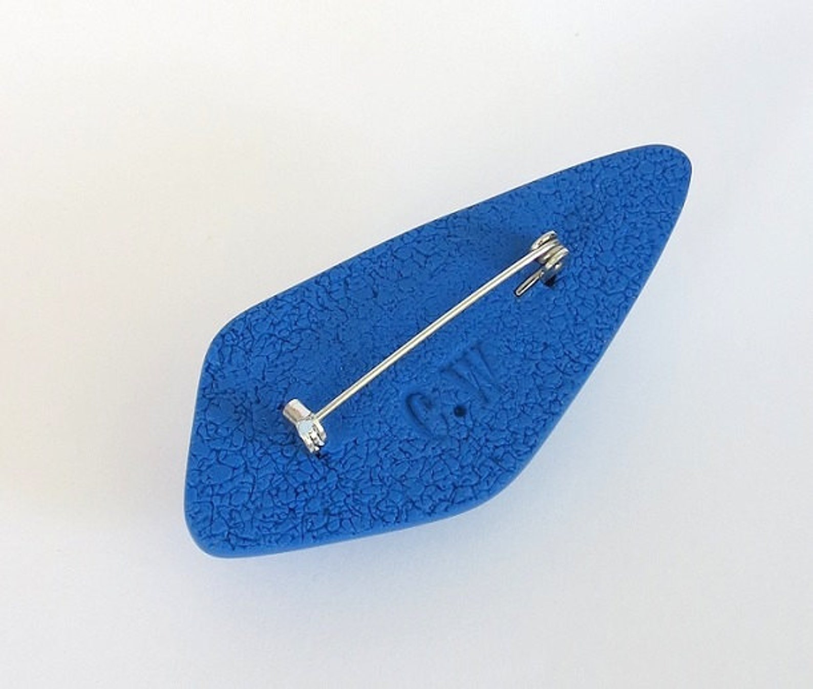 Water Ripples Polymer Clay Brooch - Etsy