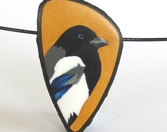 MADE TO ORDER Magpie Wings and Tail Leather Bird Wing and - Etsy