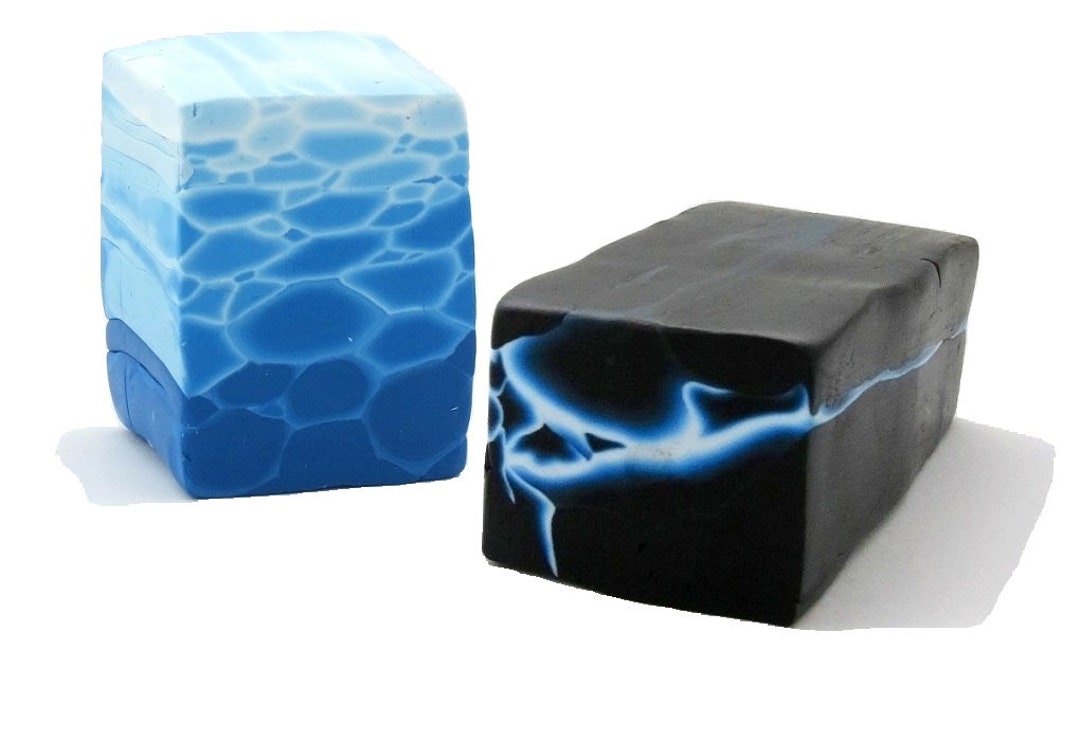 Water and Lightning Effect Cane PDF Tutorial for Polymer Clay - Etsy