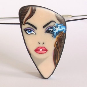 Comic Style Pendant - Etsy