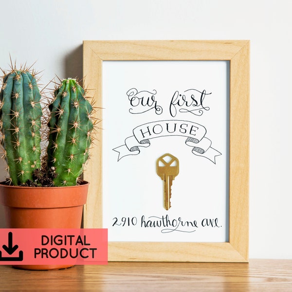 First House Key Frame - Etsy