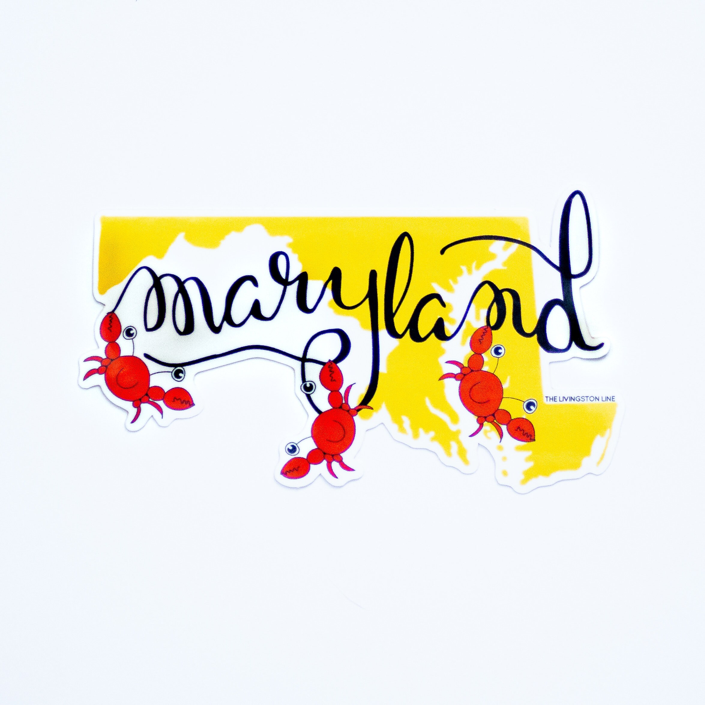 Cute Crab Maryland State Flag Stickers - Etsy
