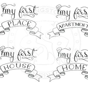 My First House, Apartment, Home or Place Printable Key Frame Art - Etsy