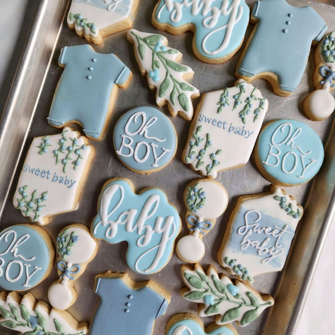 Blueberry Baby Shower, Blueberry Theme Baby Shower, Blueberry Cookies ...