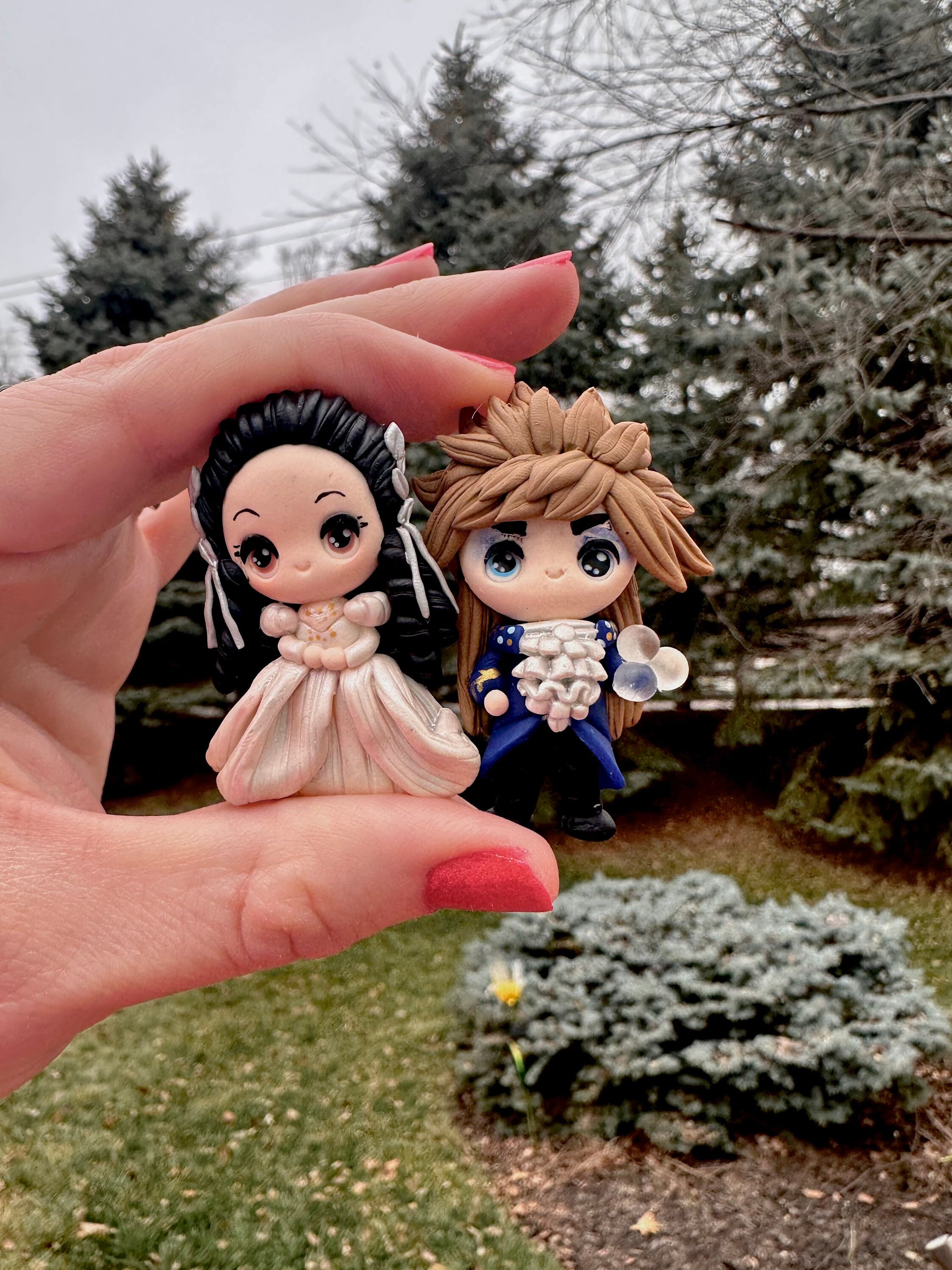 Polymer Clay Chibi Hair