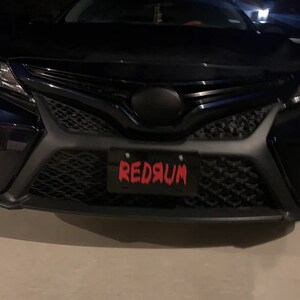 Redrum Custom License Plate - Etsy