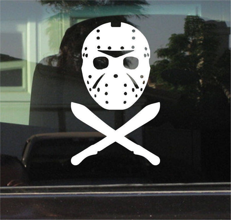 Jason Voorhees Friday the 13th 7 Inch Vinyl Sticker - Etsy