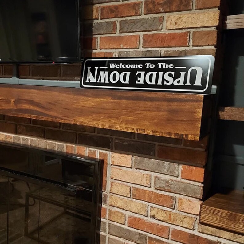 Welcome to the Upside Down 6x24 Metal Sign - Etsy