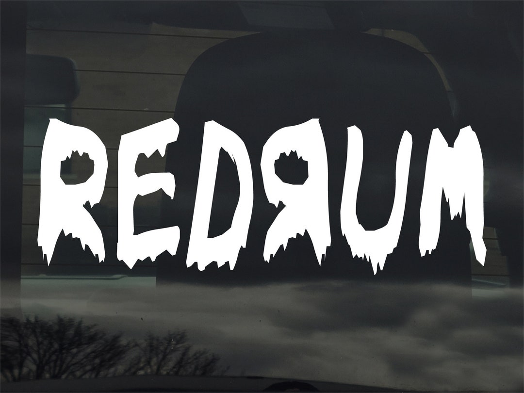 Redrum Custom Vinyl Sticker Decal Horror Murder Movie - Etsy