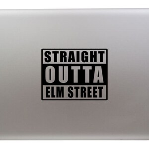 Straight Outta Elm Street Vinyl Sticker - Etsy